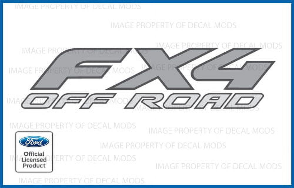 Decal Mods FX4 OffRoad Decals Truck Stickers Grey Gray - FG for Ford ...