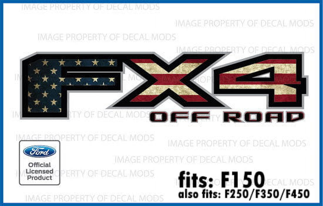 Decal Mods | FX4 Offroad American Flag Decals Stickers for Ford F150 ...