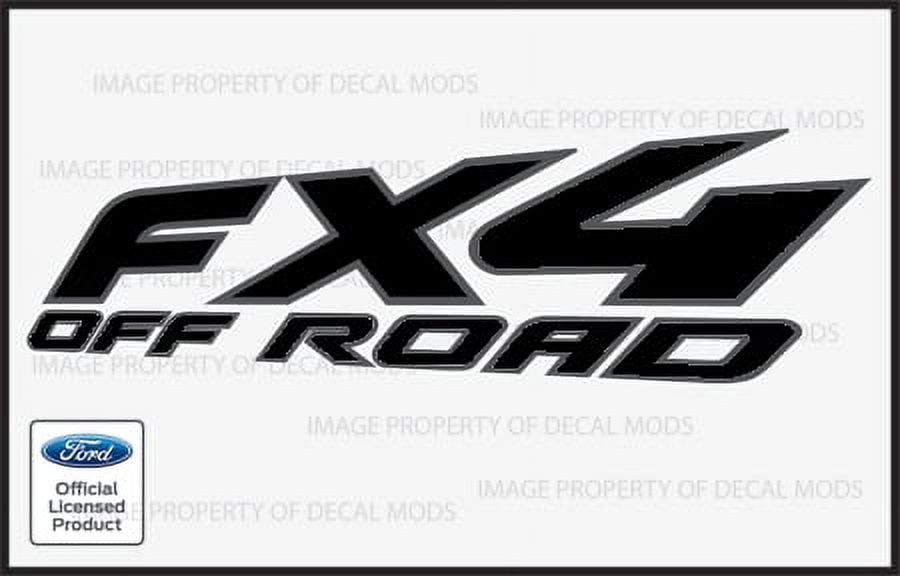 Decal Mods FX4 Offroad Decals Stickers for Ford F250 F350 F450 BLACK ...