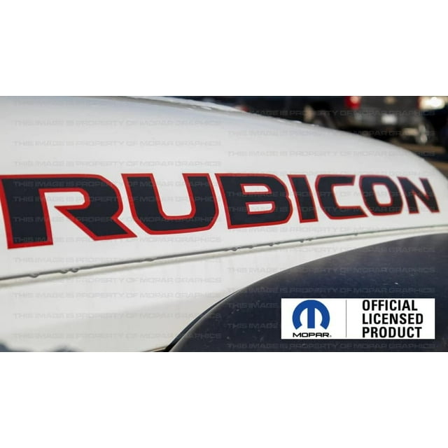 Decal Mods Rubicon Hood Graphic Decals Stickers fits Jeep Wrangler ...
