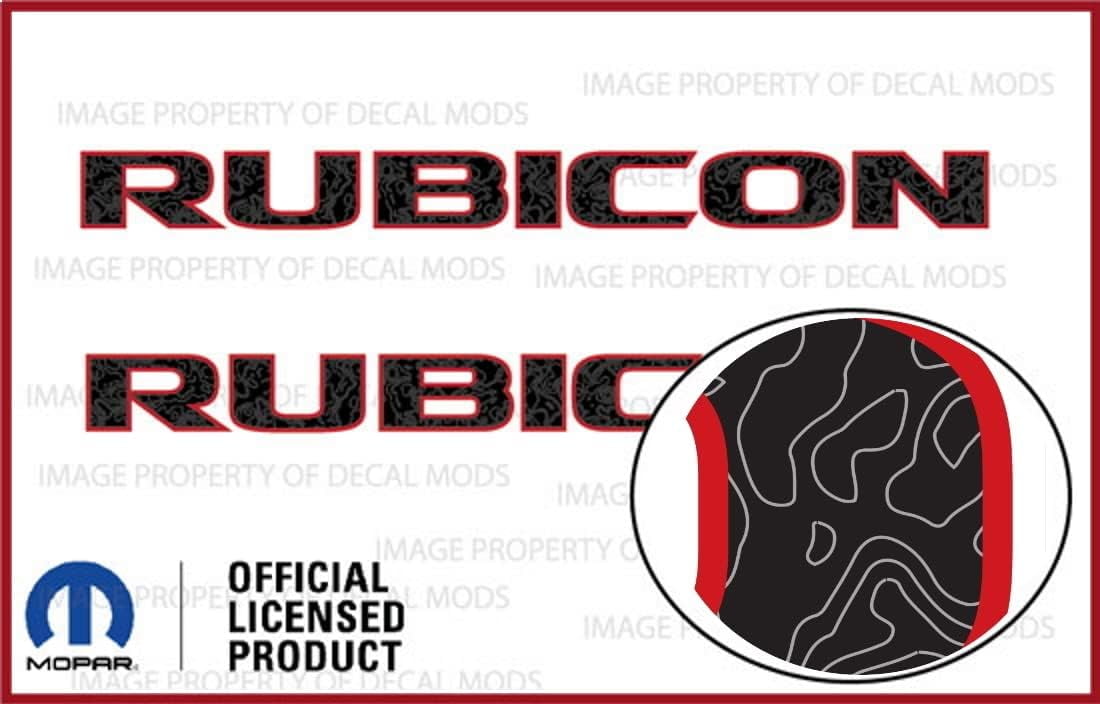 Decal Mods Rubicon Hood Graphic Decals Stickers fits Jeep Wrangler ...