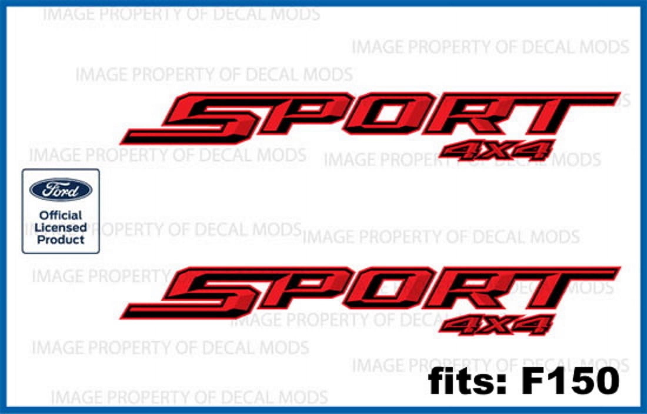 Decal Mods Sport 4x4 Red Decals Stickers for Ford F150 XLT (2019-2020 ...