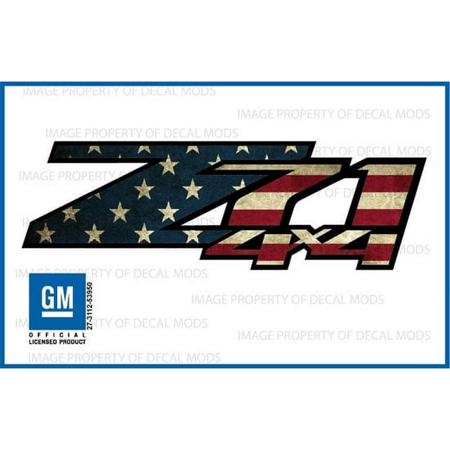 Decal Mods Z71 4x4 Decals Stickers fits Chevy Silverado / GMC Sierra ...