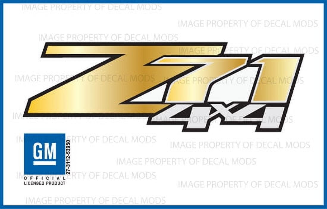 Decal Mods Z71 4x4 decals stickers Gradient fits Chevy Silverado/GMC ...