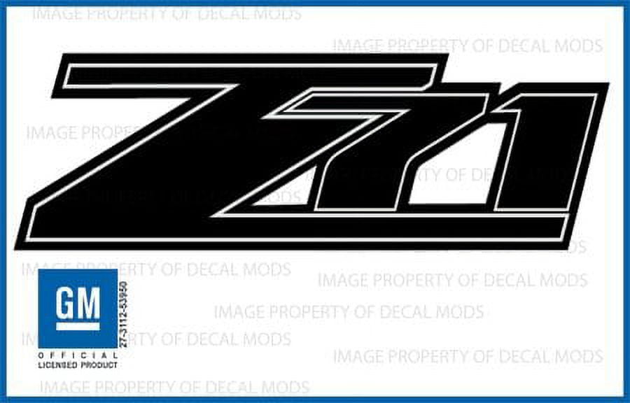 Official Chevy Chevrolet Z71 Decals BLACK for Silverado 2007-2013 by ...