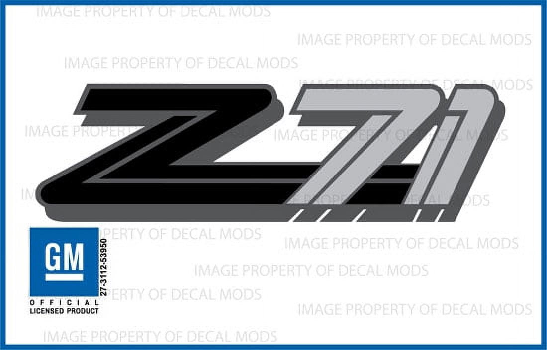 Decal Mods Z71 Black & Gray Decals Stickers fits Chevy Silverado / GMC ...