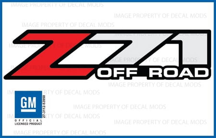 Decal Mods Z71 Off Road Decals Stickers fits Chevy Silverado - F (2001 ...