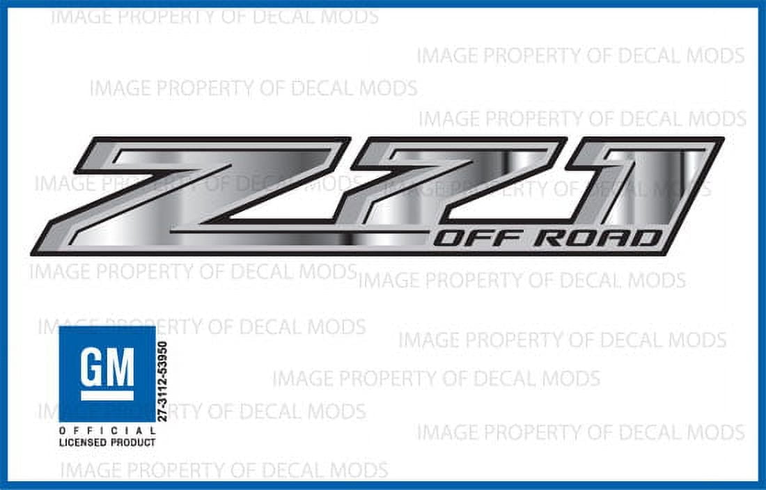 Decal Mods Z71 Off Road decals stickers Gradient fits Chevy Silverado ...