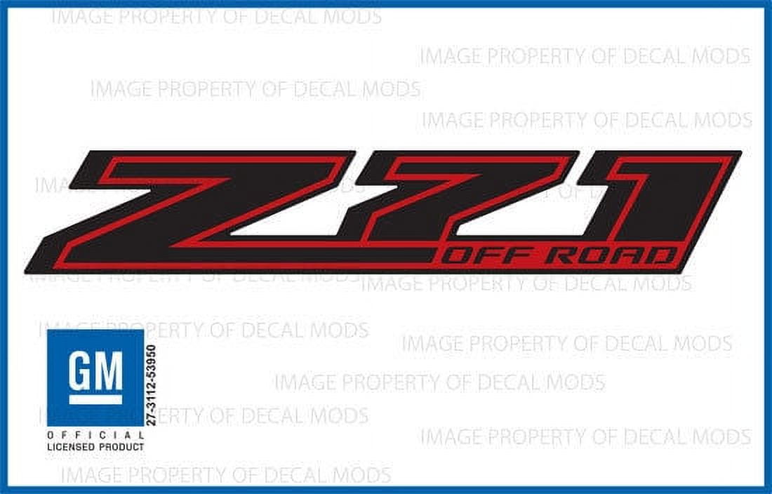 Decal Mods Z71 Offroad RED & BLACK Truck Stickers Decals fits Chevy ...