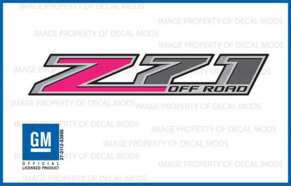 Decal Mods Z71 Offroad Truck Pink (Hot) Decals Stickers fits Chevy ...