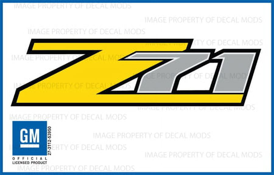 Decal Mods Z71 YELLOW Decals Stickers fits Chevy Silverado - FY (2007 ...