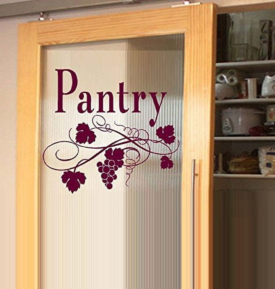 Decal ~ Pantry ~ Wall Decal 13" x 15" (Burgundy) - Walmart.com