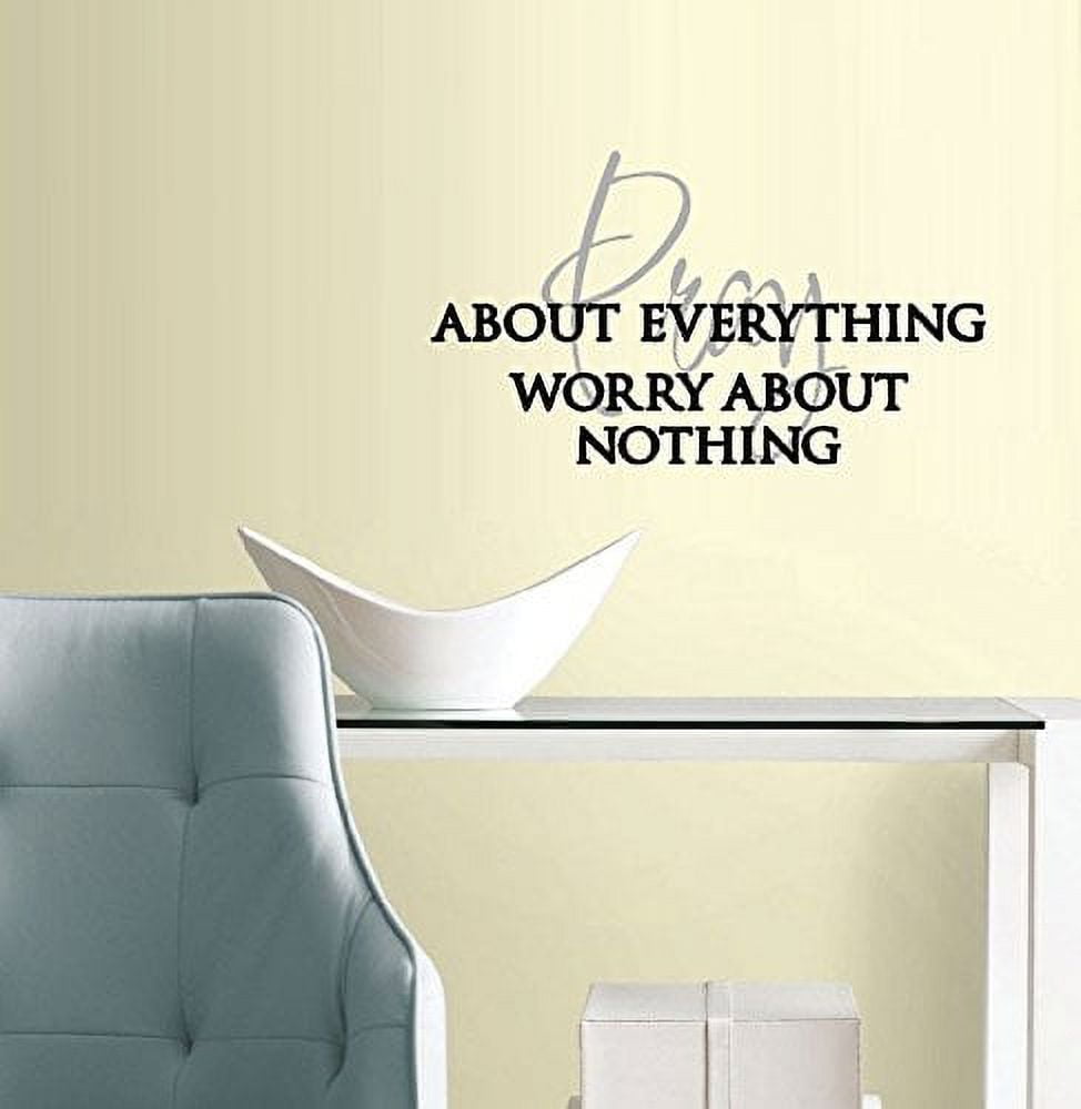 Decal ~ Pray about everything, worry about nothing ~: Wall or Window ...