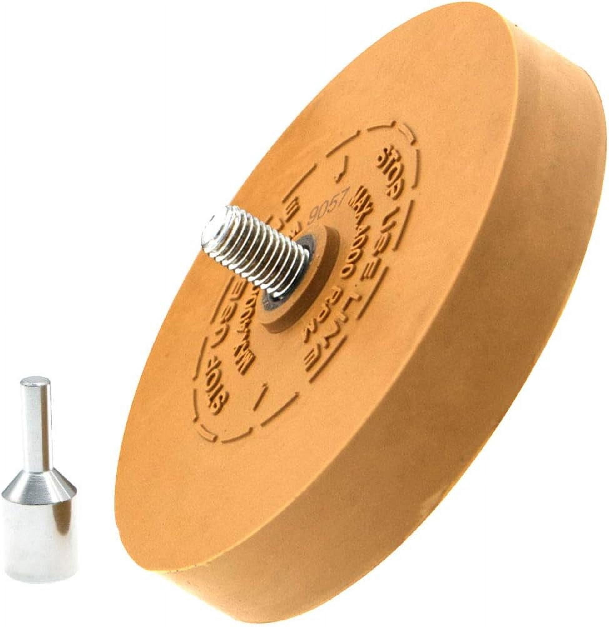 Decal Remover Rubber Eraser Wheel 3.5 Ih with Drill Adapter Kit ...