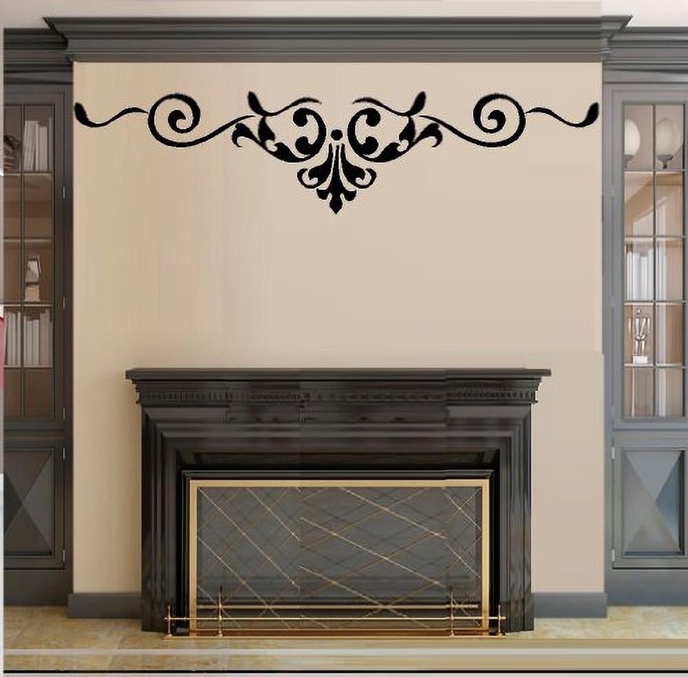 Decal ~ SCROLL EMBELLISHMENT #23 ~ WALL DECAL, HOME DECOR 9" x 38" Lrg ...