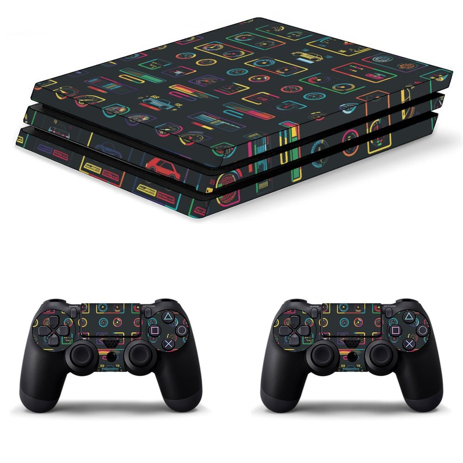 Decal Skin for PS4 Slim / PS4 Pro / PS4, Whole Body Vinyl Sticker Cover ...