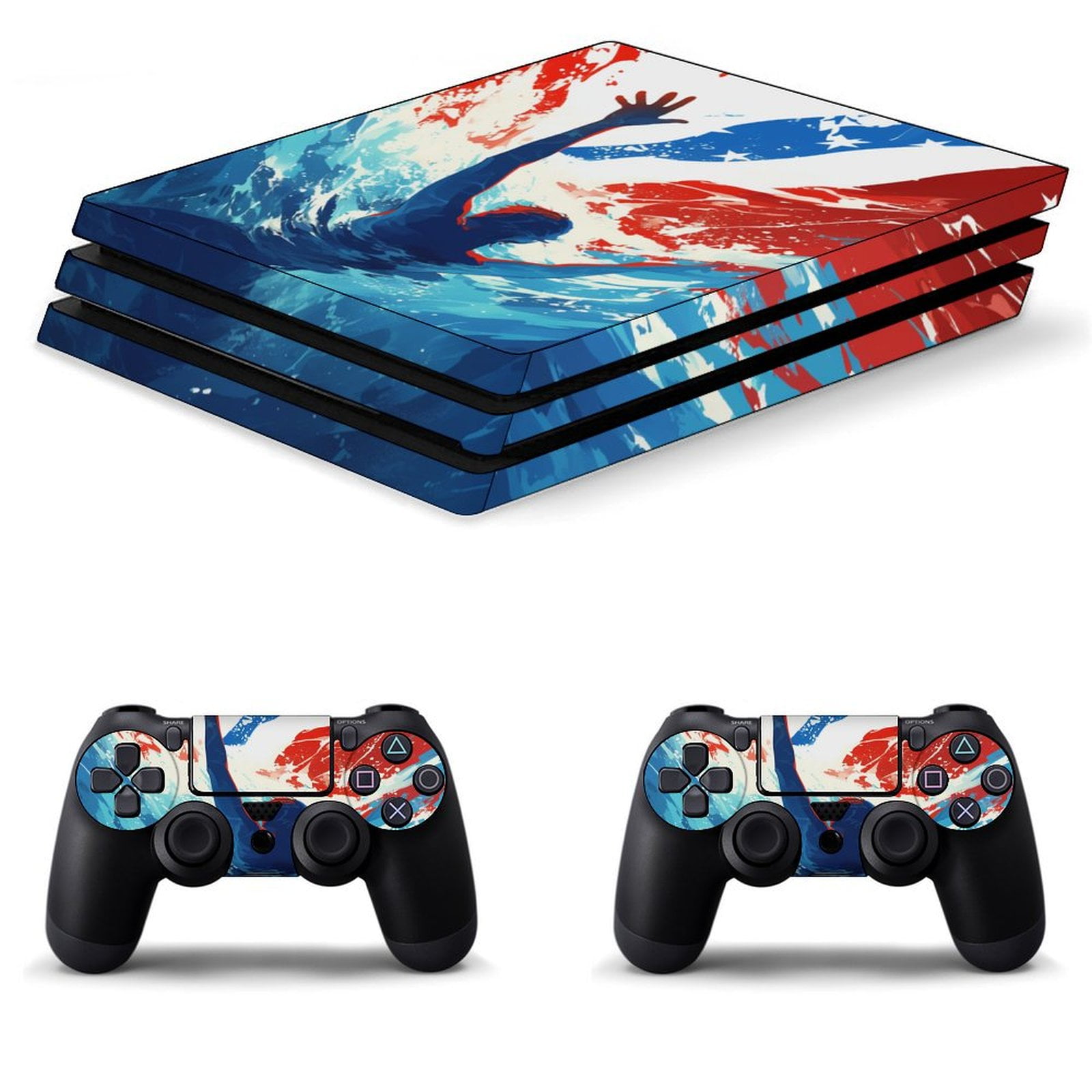 Decal Skin for PS4 Slim / PS4 Pro / PS4, Whole Body Vinyl Sticker Cover ...