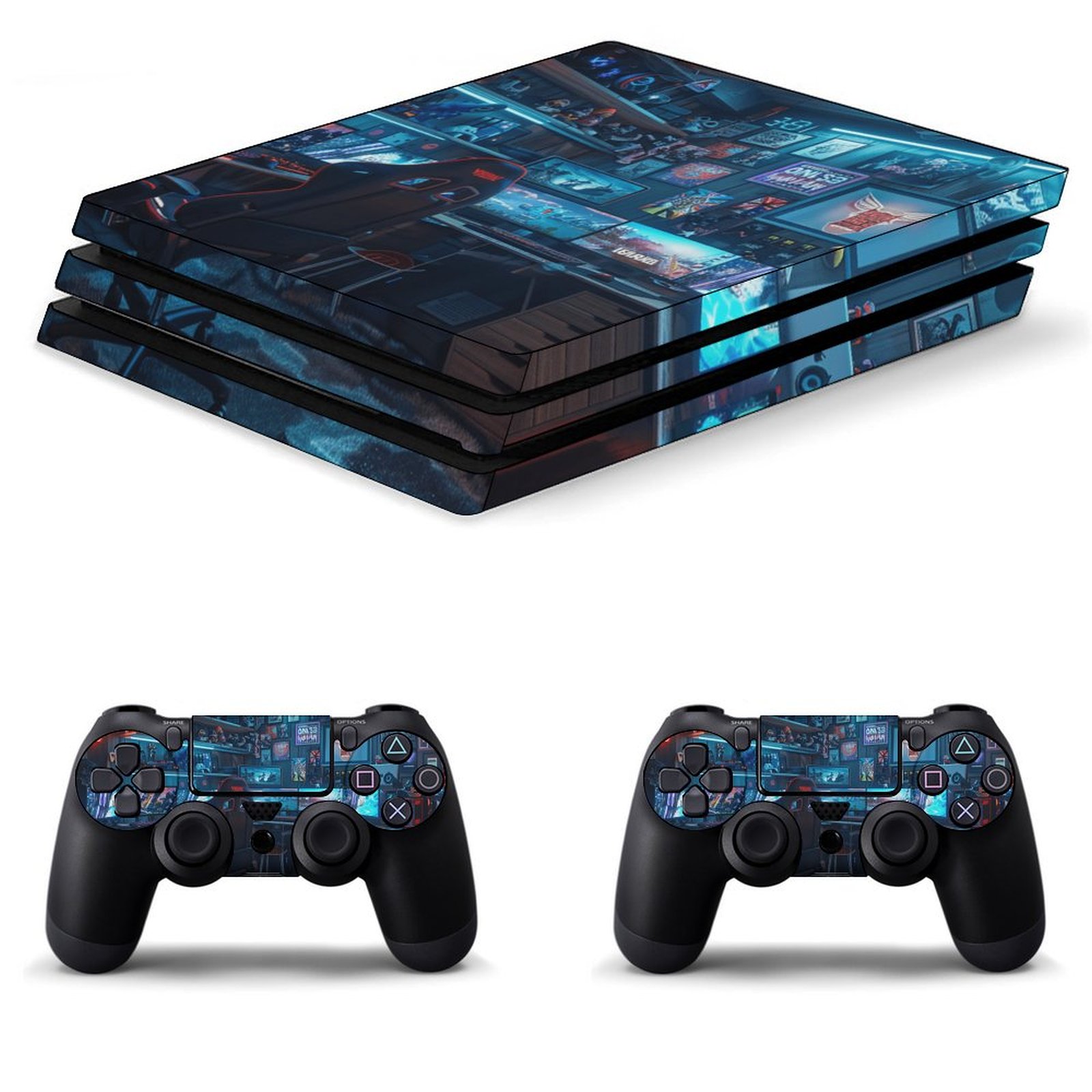 Decal Skin for PS4 Slim / PS4 Pro / PS4, Whole Body Vinyl Sticker Cover ...