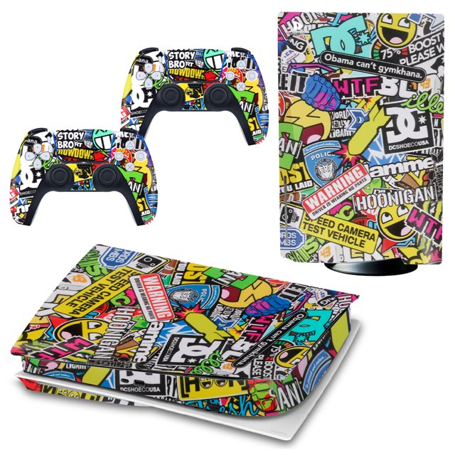 Decal Skin for PS5 Disk, Whole Body Vinyl Sticker Cover vinilo ...