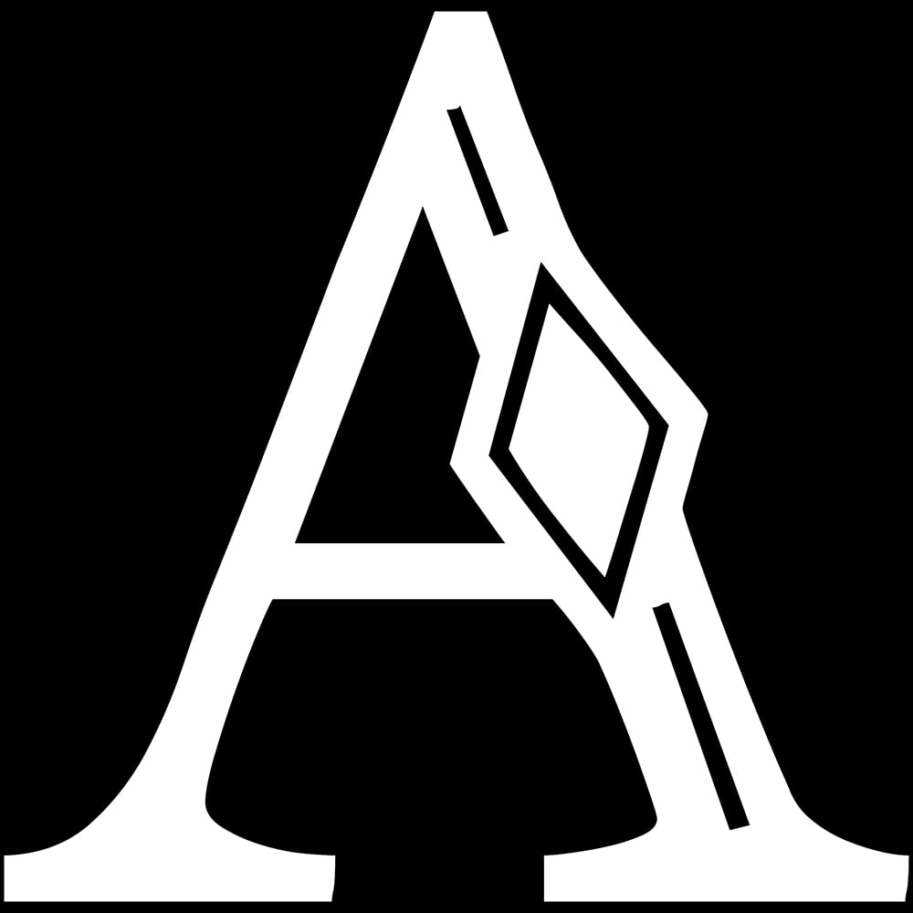 Decal Stickers of Diamond Character A (White) (Set of 2) Premium ...