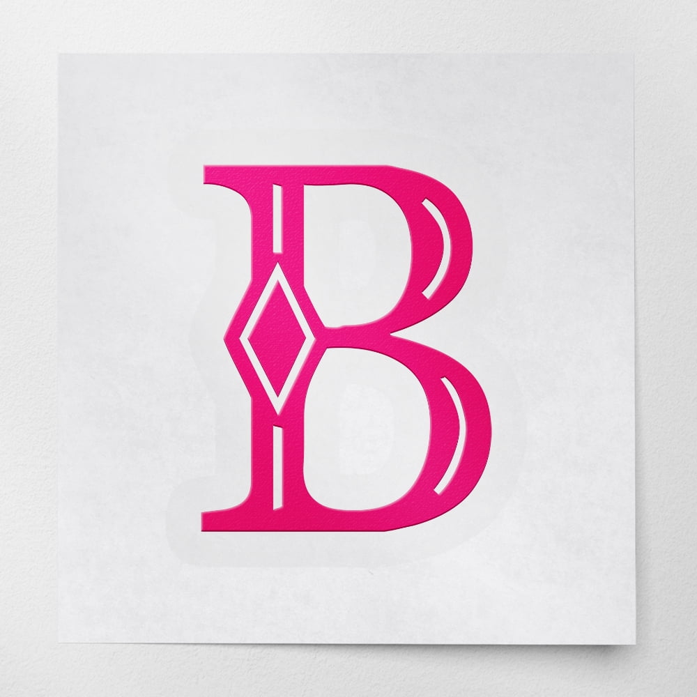Decal Stickers of Diamond Character B (Pink) (Set Of 2) Premium ...