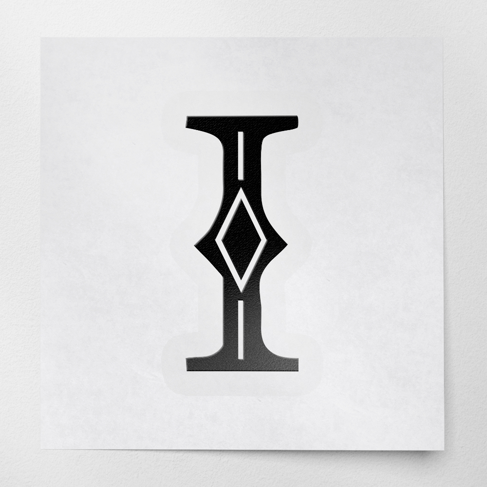 Decal Stickers of Diamond Character I (Black) (Set of 2) Premium ...