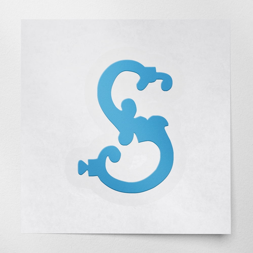 Decal Stickers of Elizabethan S (Azure Blue) (Set of 2) Premium ...