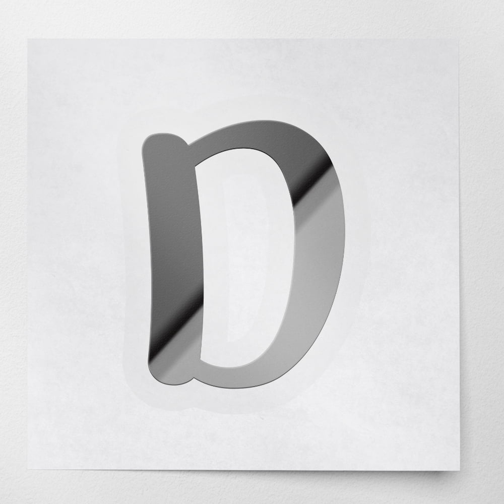 Decal Stickers of Flotta D (Metallic Silver) (Set of 2) Luxury ...