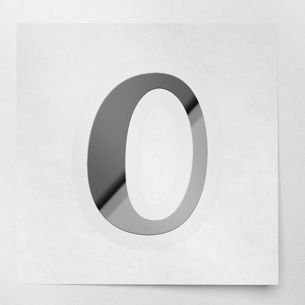 Decal Stickers of Flotta O (Metallic Silver) (Set of 2) Luxury ...