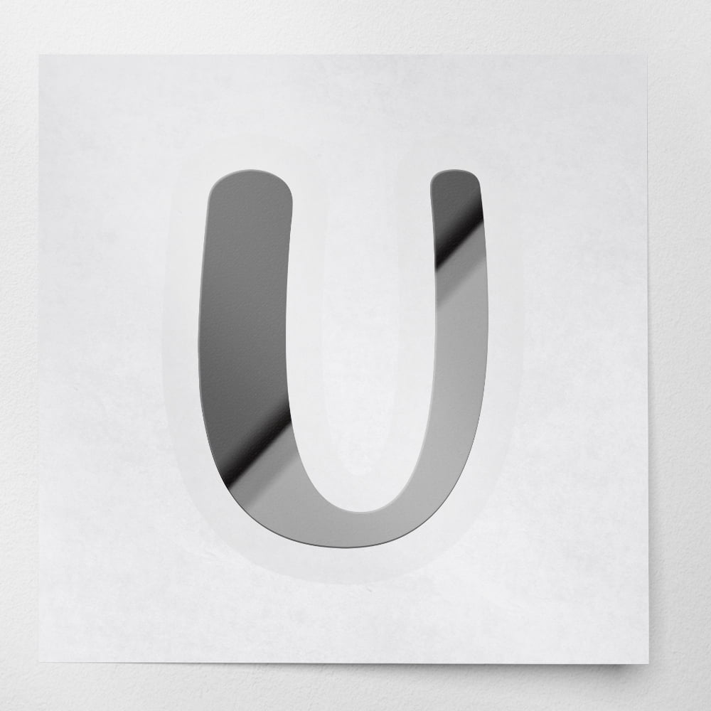 Decal Stickers of Flotta U (Metallic Silver) (Set of 2) Premium ...