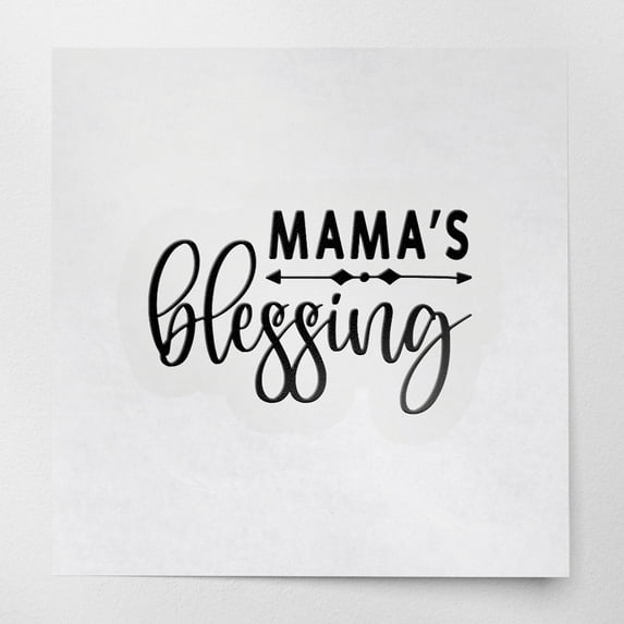 Decal Stickers of Mama S Blessing (Black) (Set of 2) Premium Waterproof Vinyl Decal Stickers for ...
