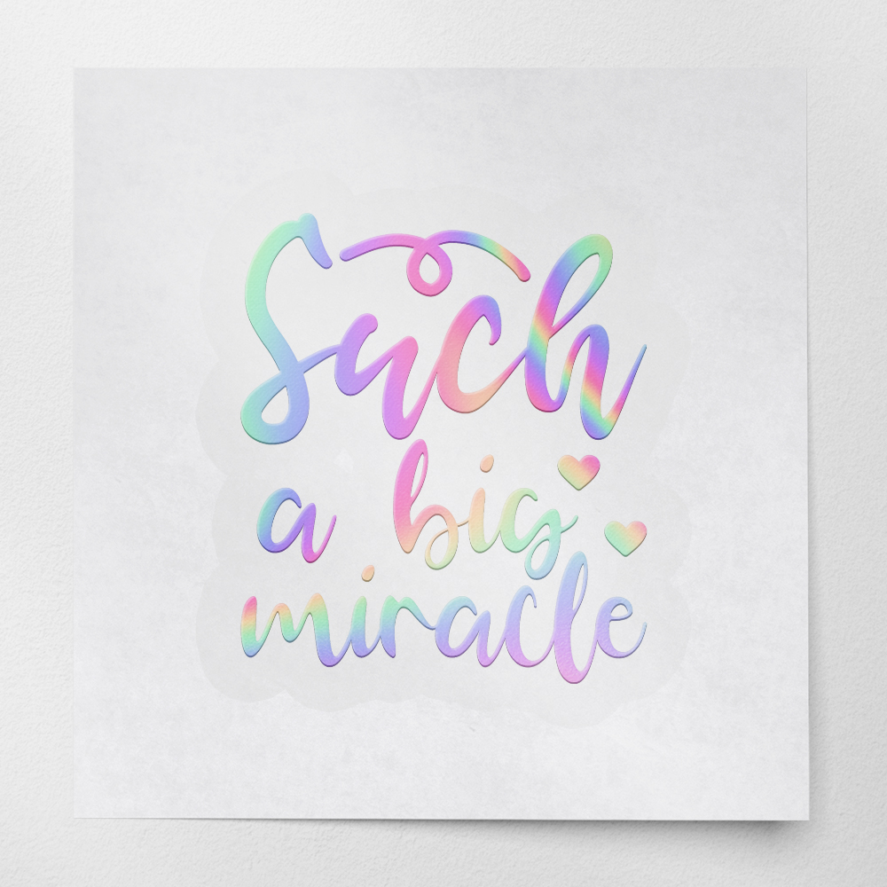 Decal Stickers of Such A Big Miracle (Hologram) (Set of 2) Luxury ...