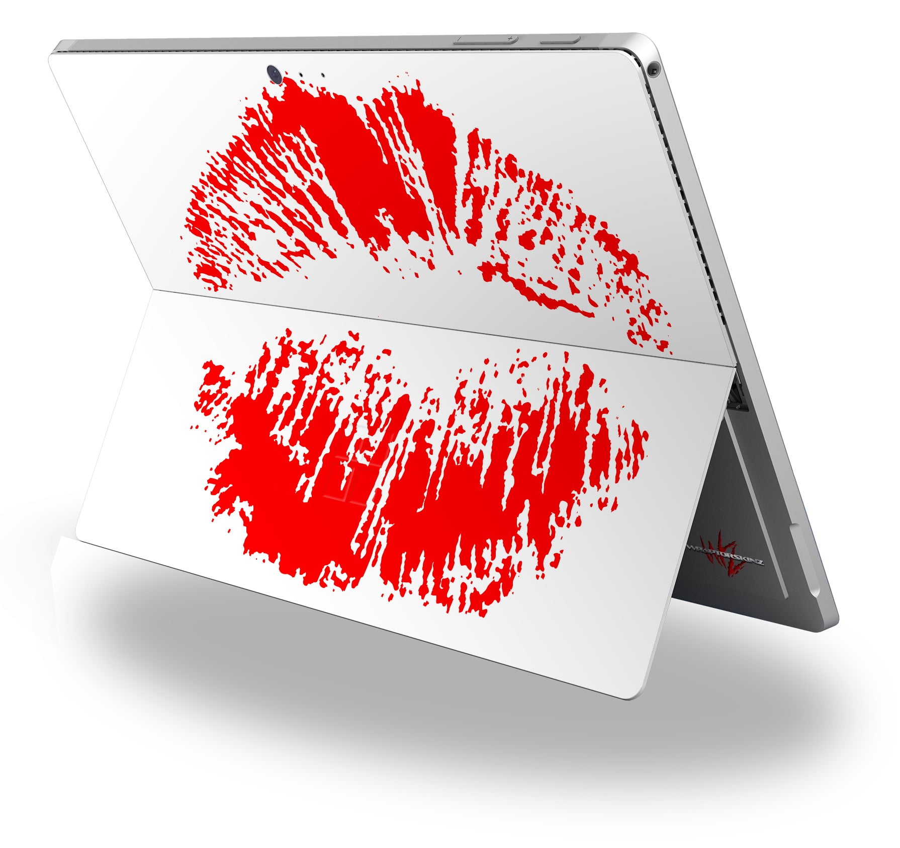 Decal Style Vinyl Skin for Microsoft Surface Pro 4 - Big Kiss Lips Red ...