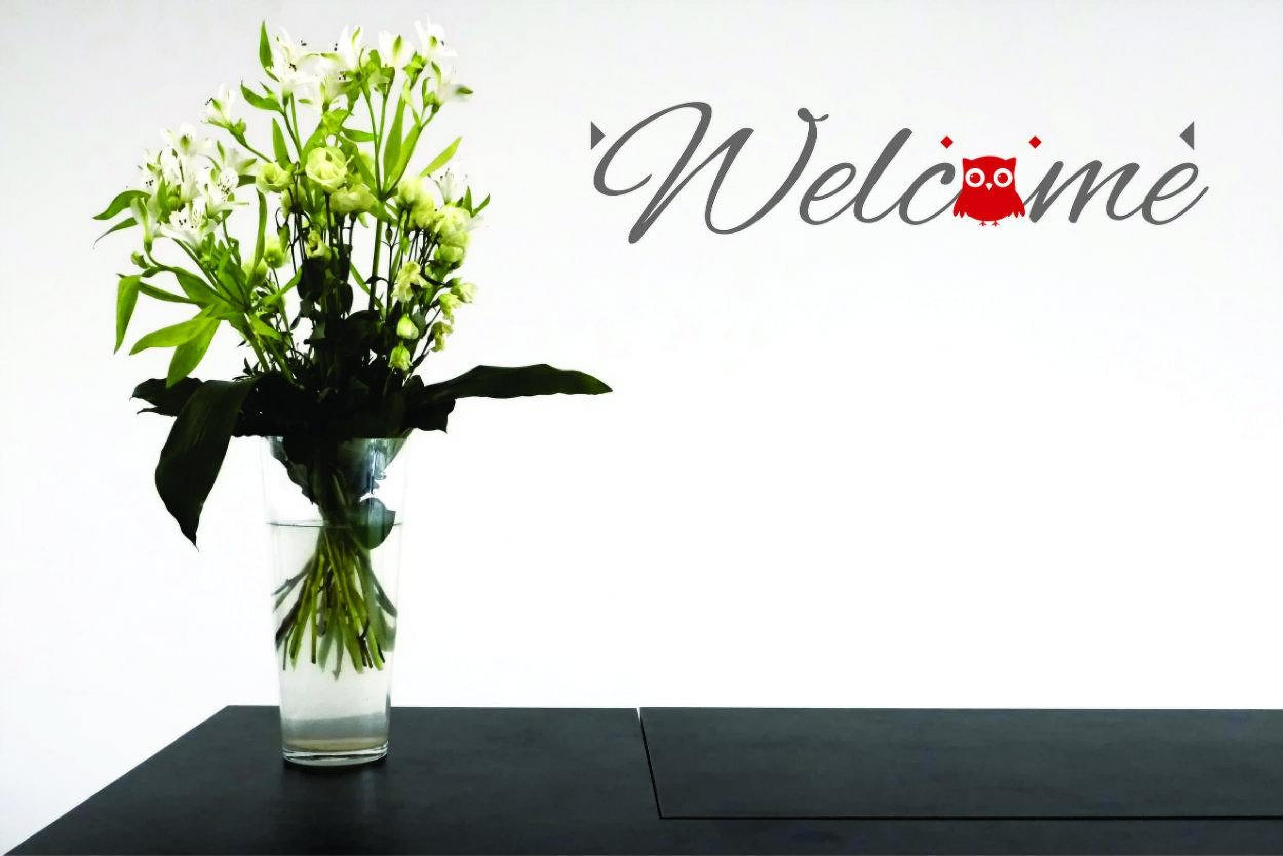 Decal Wall Sticker - Welcome Text Lettering Sign QuoteHome Decor ...