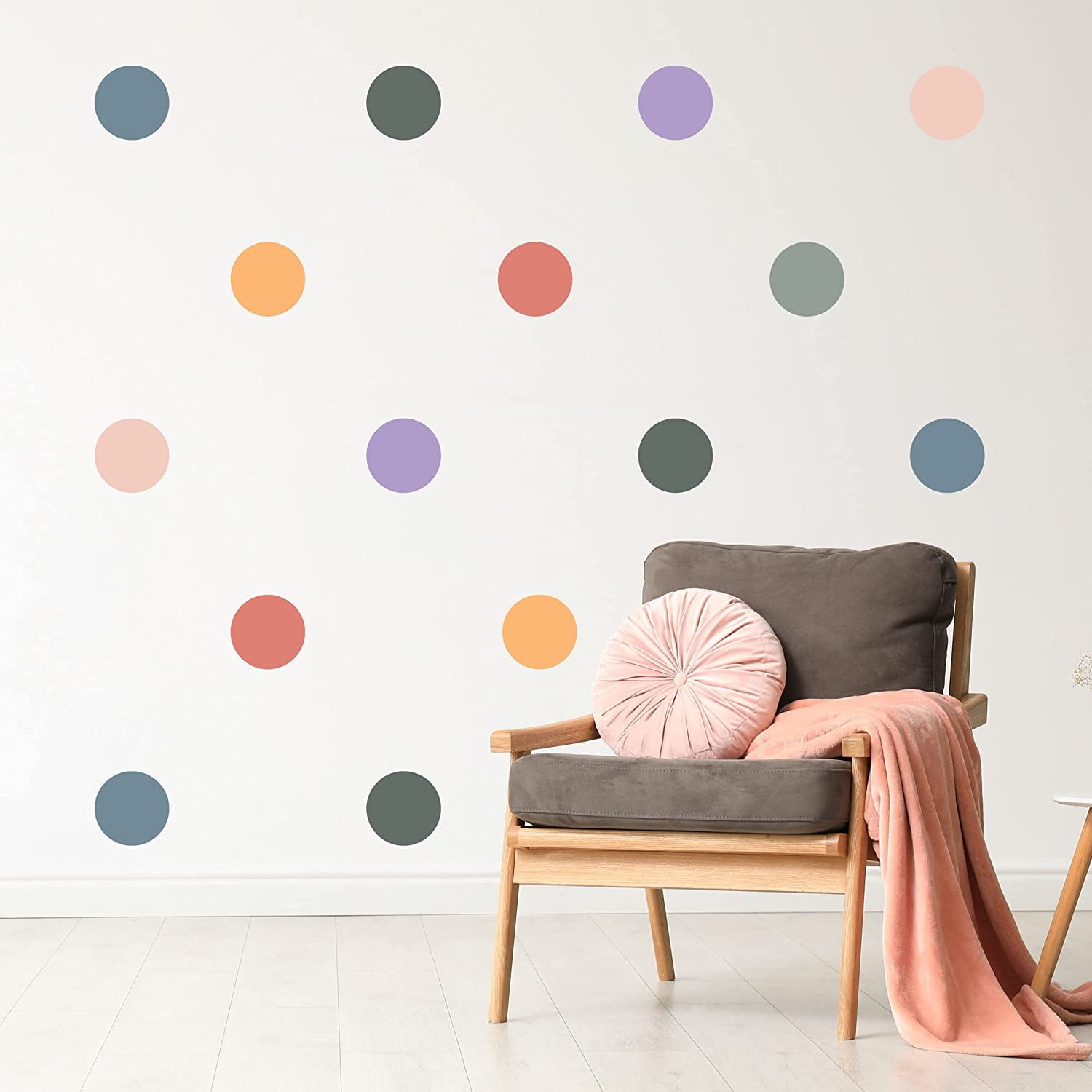 Decalcomania 42 Pieces 3" Polka Dots Wall Sticker Circle Wall Decal for ...