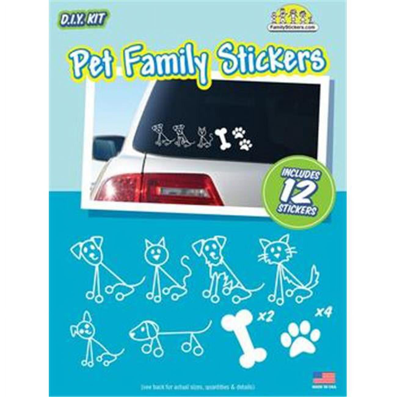 Decalcomania 9052 Pet Family Stickers - Value Kit - Walmart.com