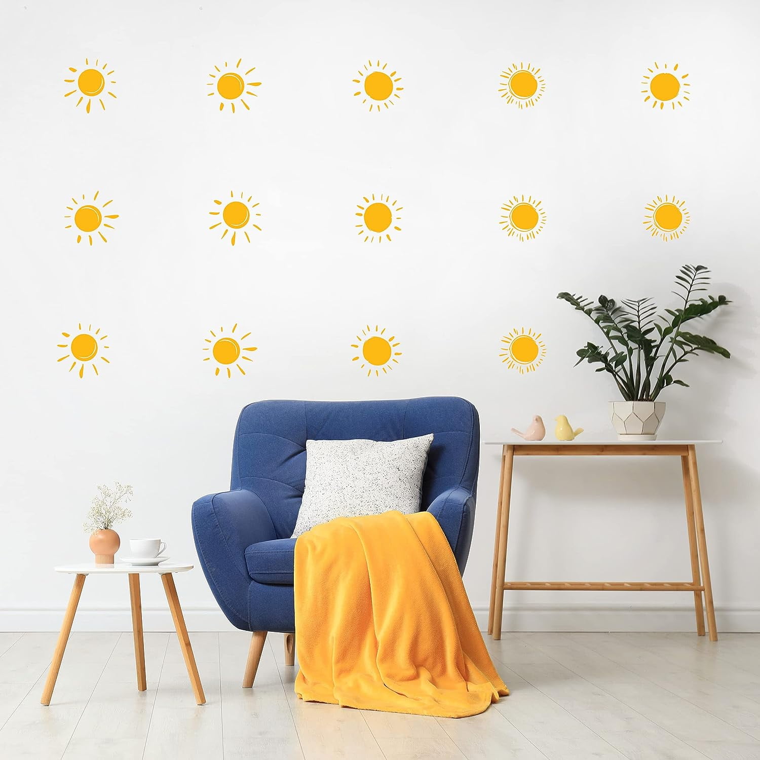 Decalcomania Bohemian Sun Wall Decals - Set of 20 Sunshine Wall ...