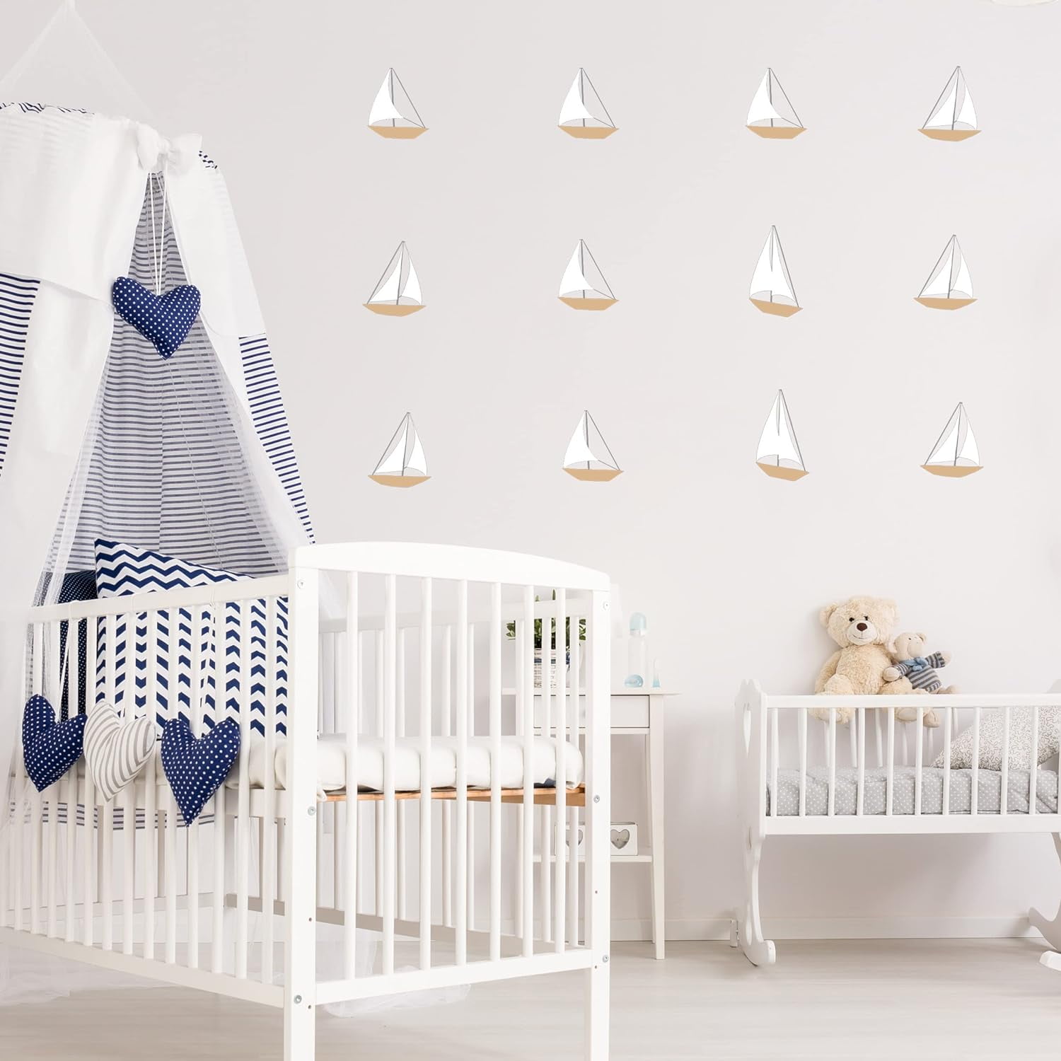 Decalcomania Sailboats Wall Decals by Gabrielle Neil - Set of 24 4.5 ...