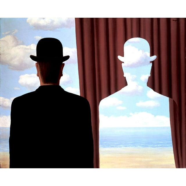 Decalcomanie by Rene Magritte Canvas Art Surrealism Framed Painting ...