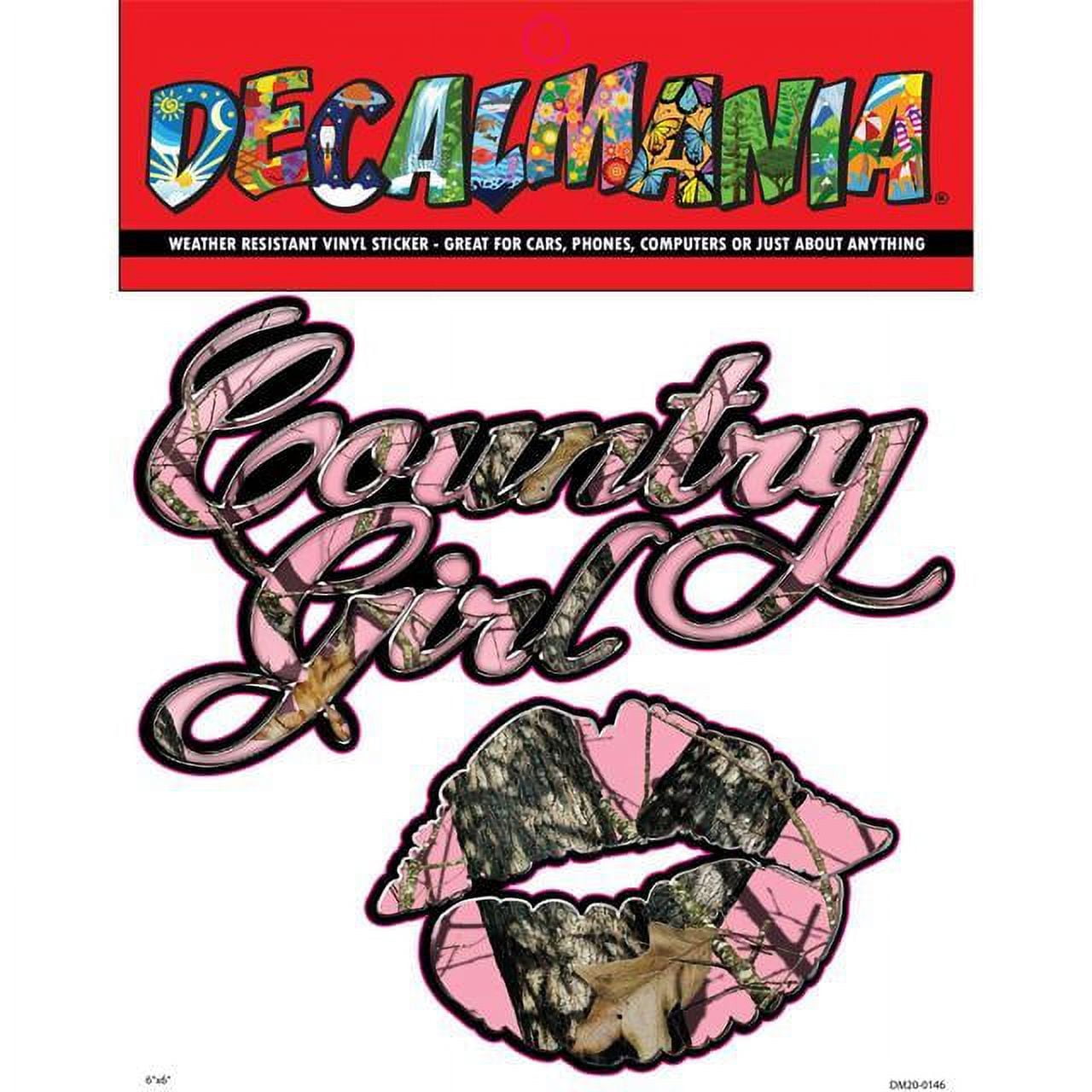 DecalMania Decal 6-Inch Pink Camo Country Girl DM200146 Fun Vinyl ...
