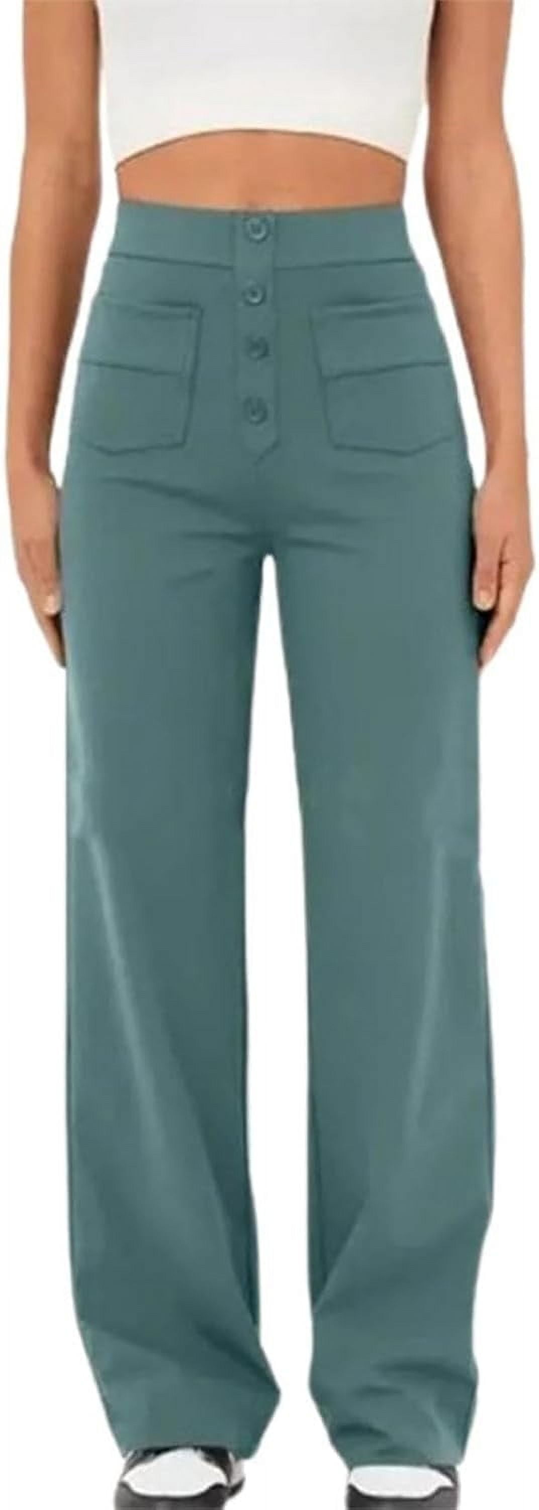 Decalori Flexipants - Women's Casual High Waist Stretch Pants, Multiple ...