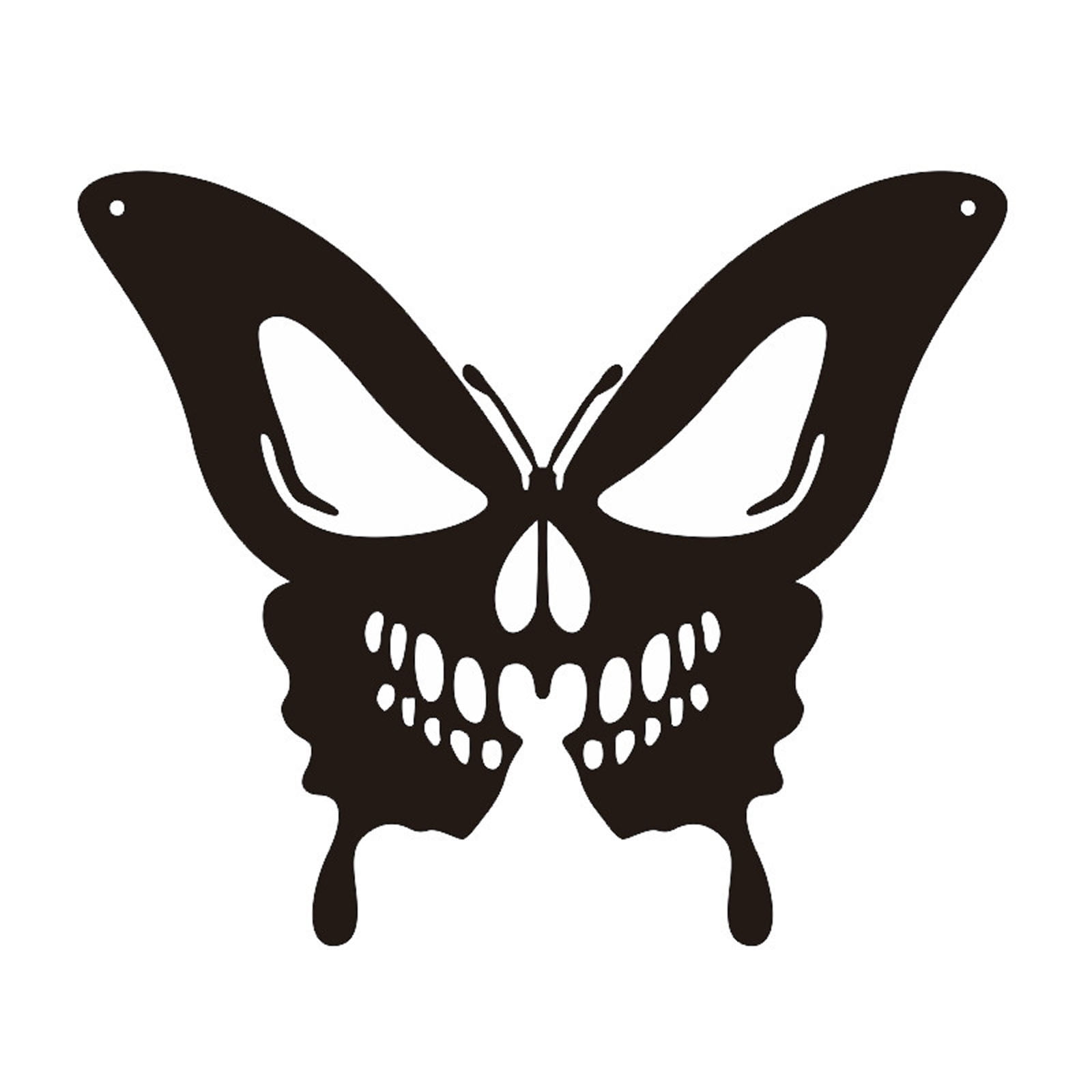 Decals Butterfly Skull Face, Premium Waterproof Vinyl Decal Stickers ...