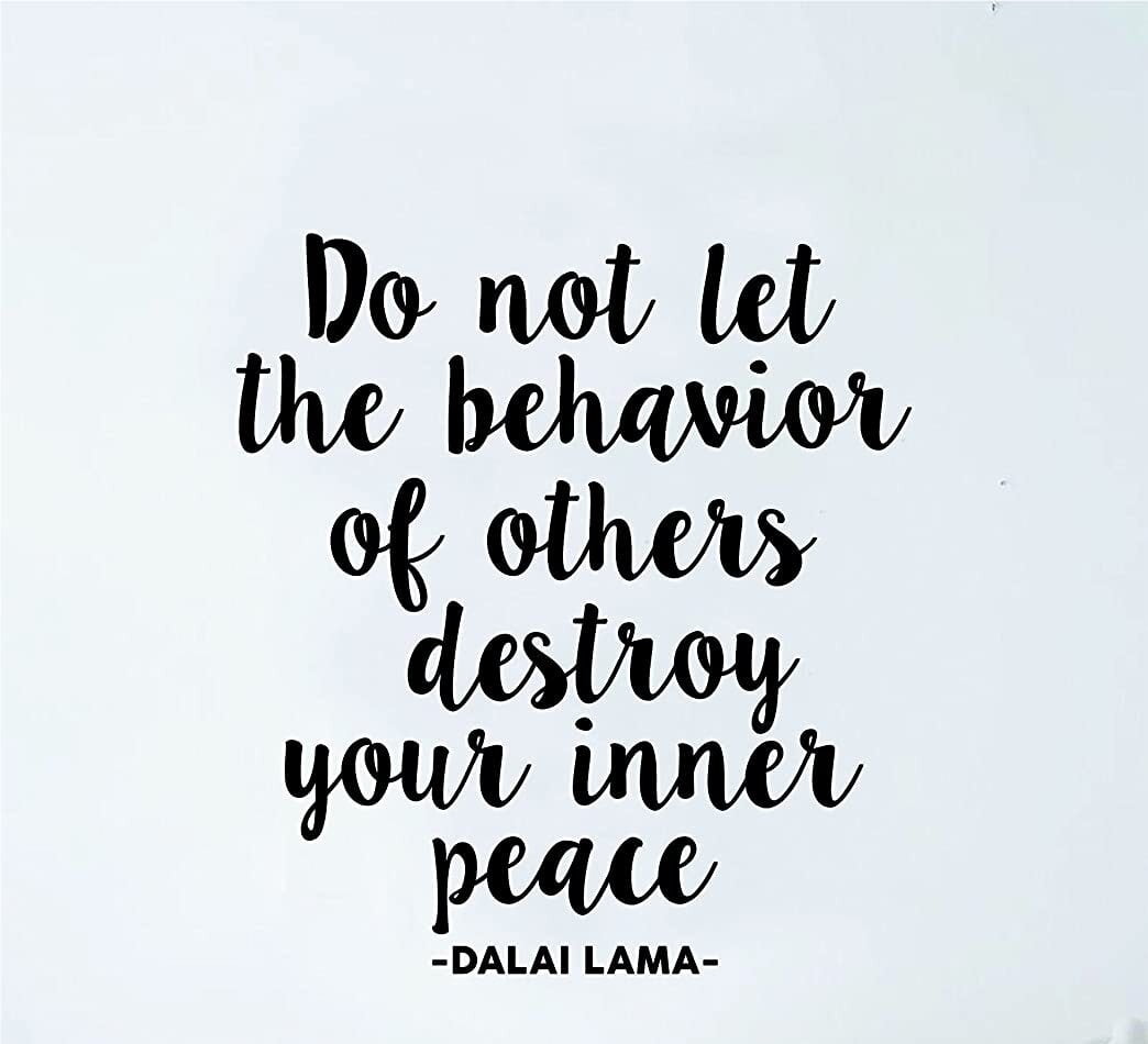 Decals Dalai Lama Inner Peace Quote Wall Decal Sticker Bedroom Living ...