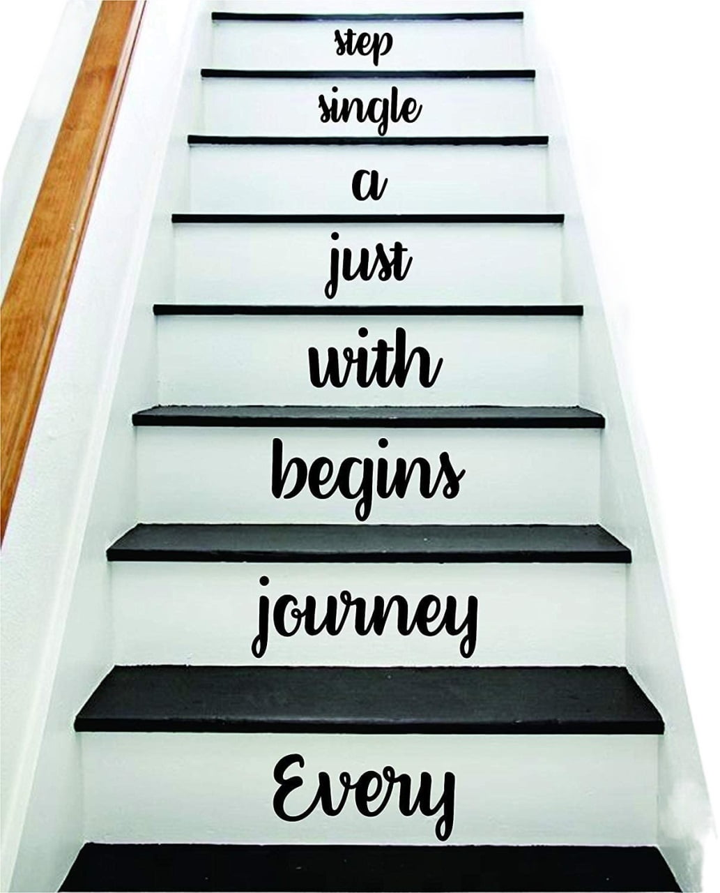 Decals Every Journey Stairs Quote Wall Decal Sticker Decor Room Art ...