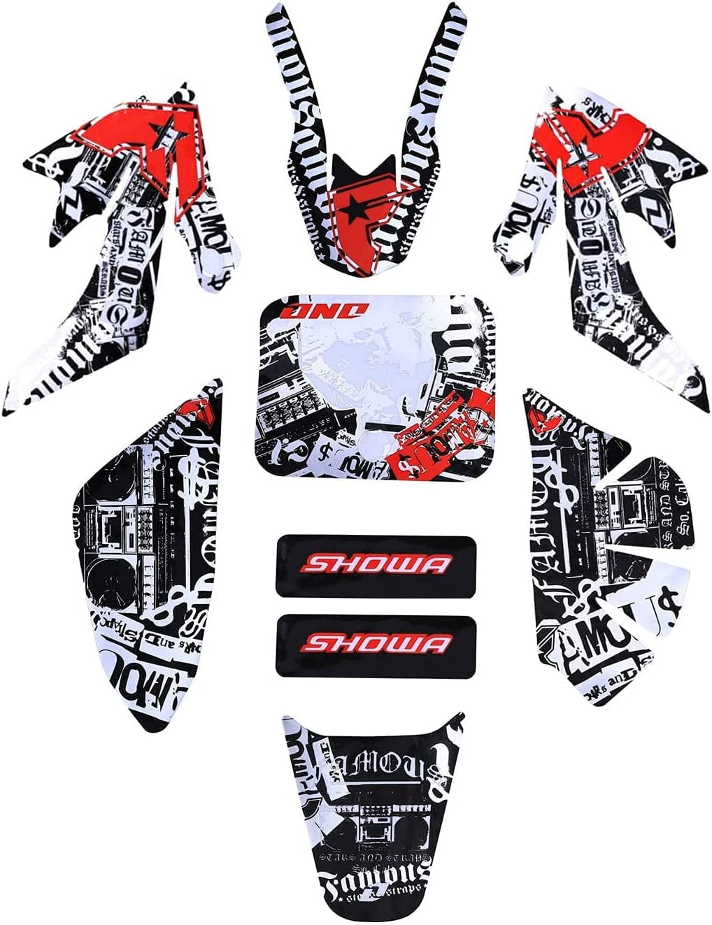 Decals Plastics Fairing Stickers Graphics CRF50 XR50 SSR SDG DHZ ...