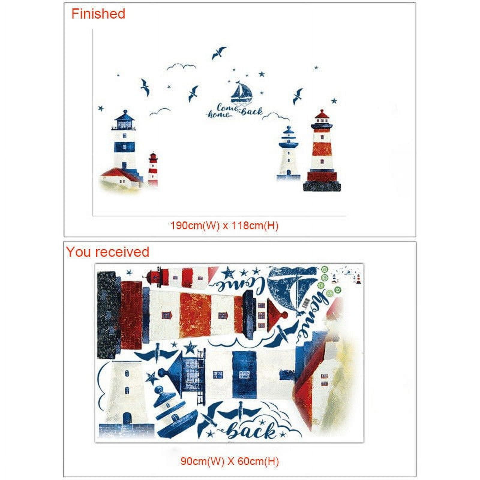 Decals Sticker Room Sailboat Sailing Scenery Seagull Ship Decor ...