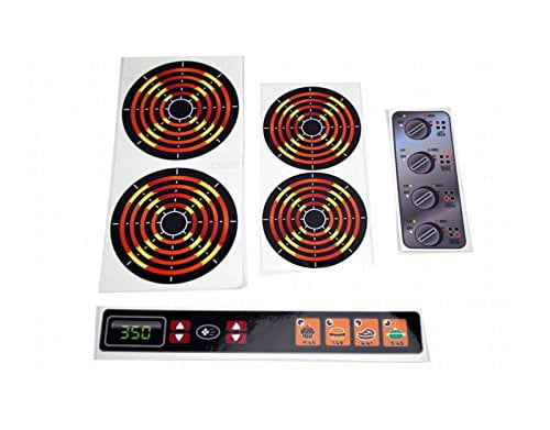 The Toy Restore DIY Play Kitchen Decals 4 Burners dials Oven Panel Eye ...