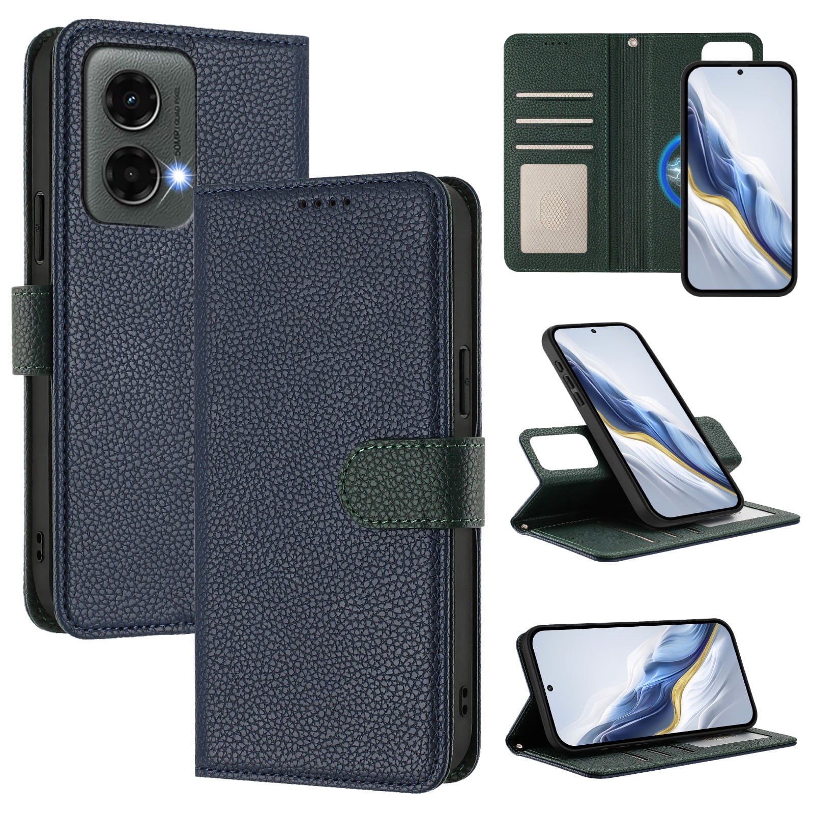 Decase 2 in 1 Flip Stand Case for Moto G 5G (2024),Detachable Magnetic ...