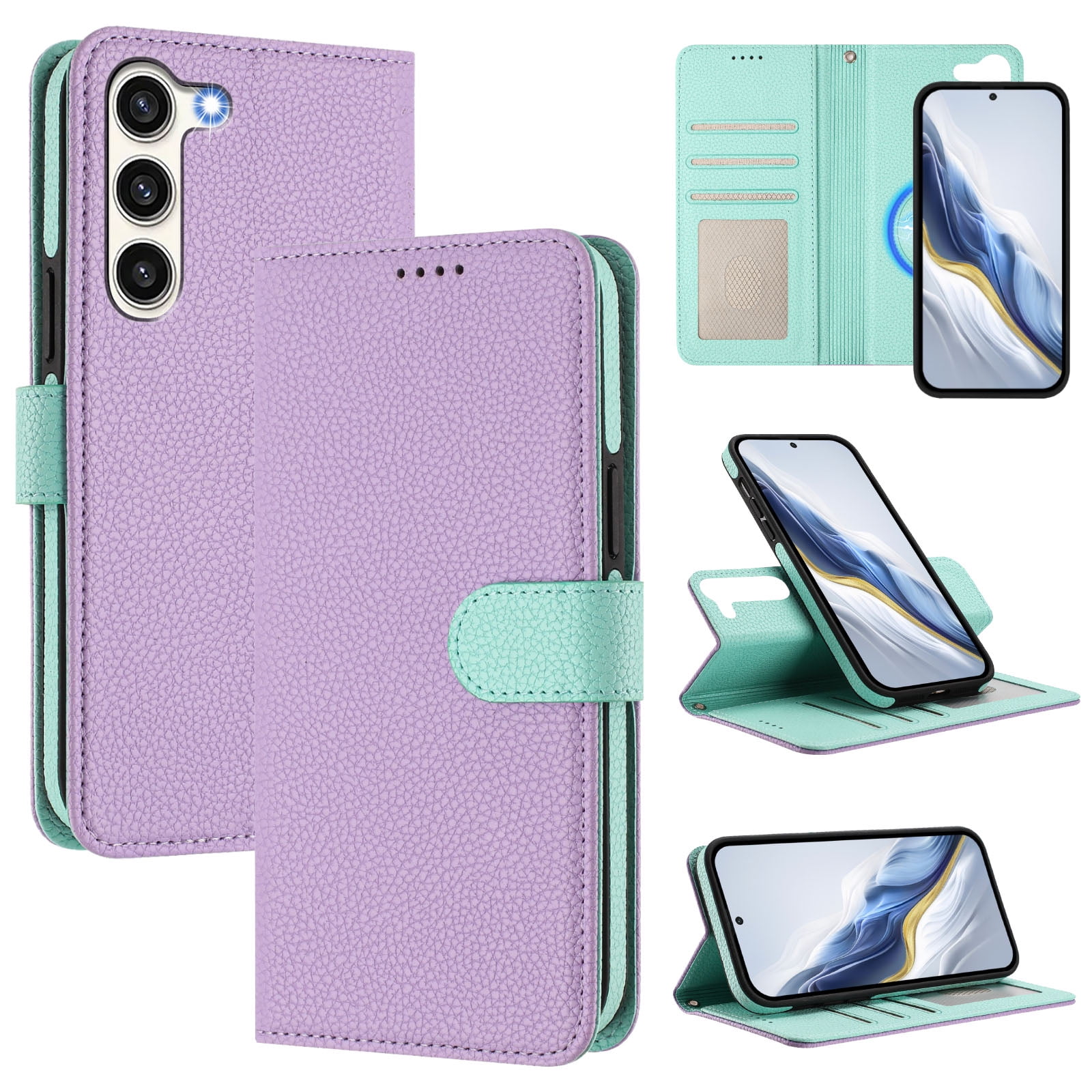 Decase 2 in 1 Flip Stand Case for Samsung Galaxy S24,Detachable ...