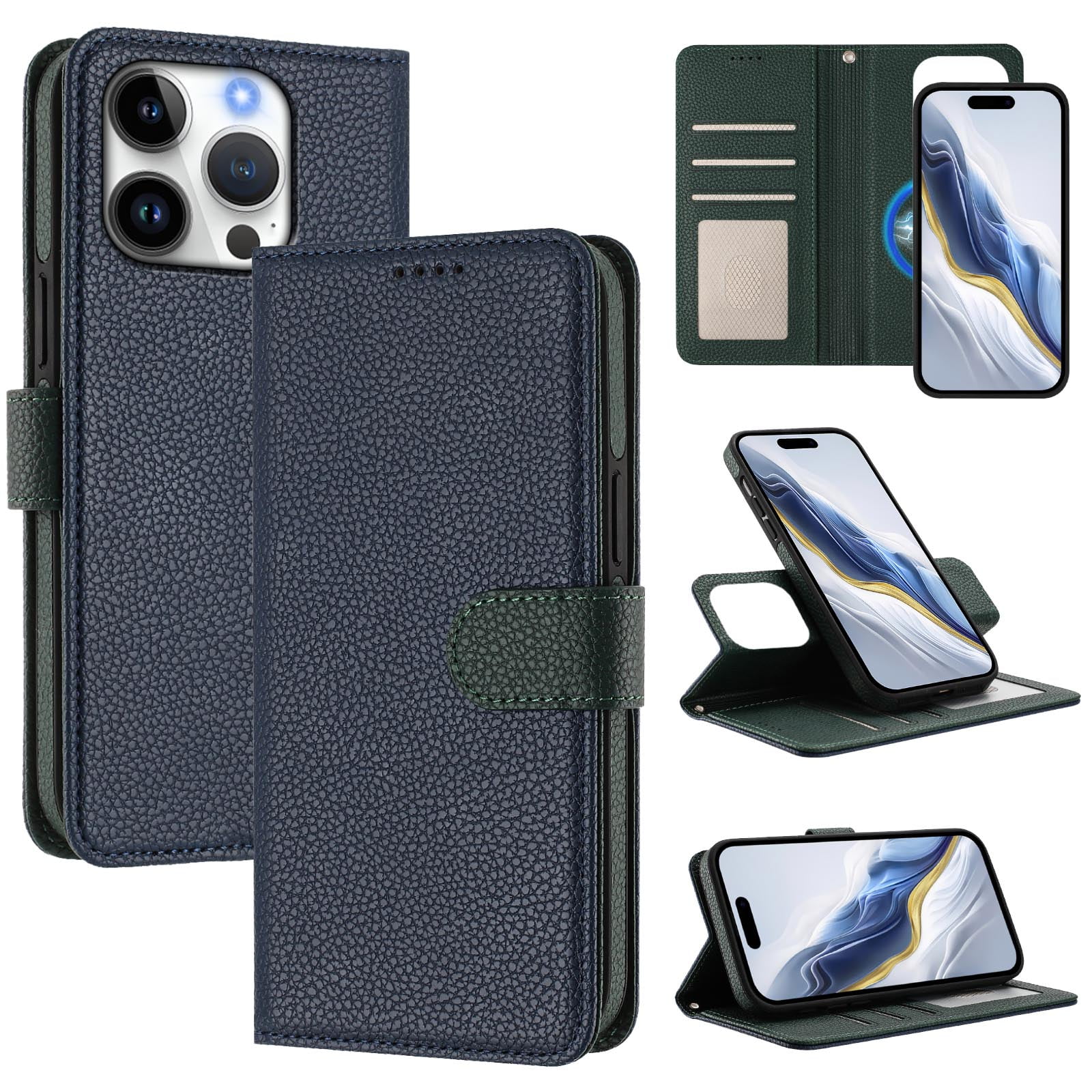 Decase 2 in 1 Flip Stand Case for iPhone 16 Pro,Detachable Magnetic ...